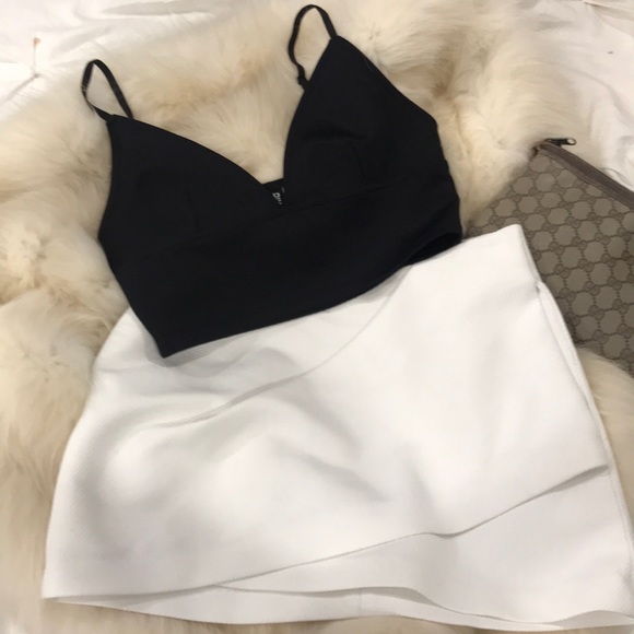 H&M | Tops | Black Hm Crop Top | Poshmark